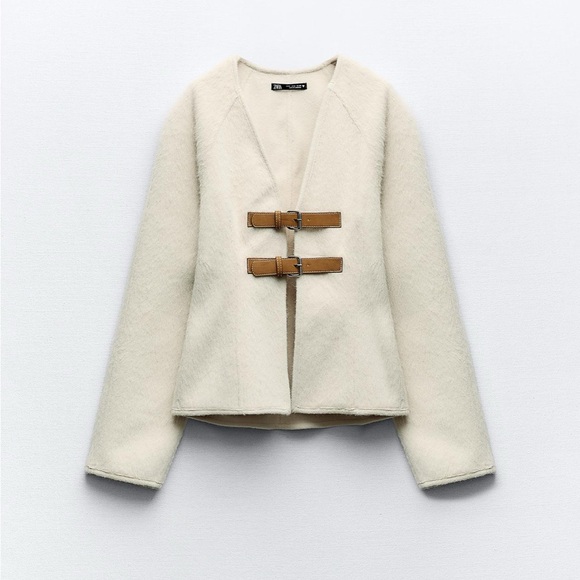 Zara | Sweaters | Zara Soft Cardigan With Leather Belted Detail | Poshmark
